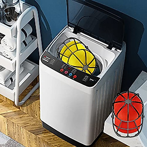 Coopache 4 Pack Hat Washer for Baseball Cap Washer Cage for Washing Machine,Ball Cap Washing Frame Hat Cleaning Holder Protector for Dishwasher