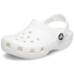 Crocs Kids' Classic Clog , White/White, 5 Toddler