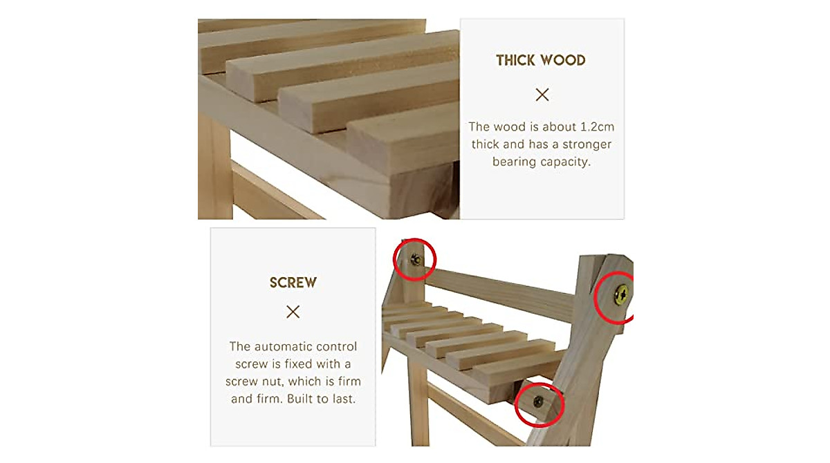 BestAlice Wooden Double Layer Rack - Organize Your Space
