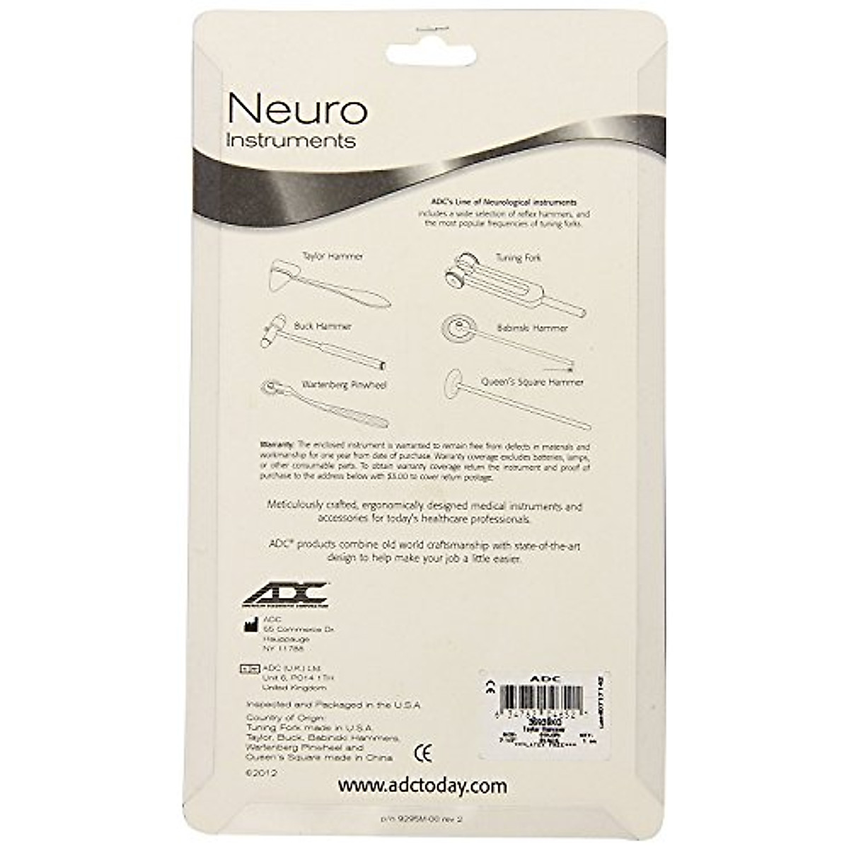 ADC Taylor Neurological Hammer Medical Instrument, Red