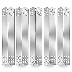 Criditpid Replacement Parts for Nexgrill 720-0882A 720-0896 720-0830H 720-0783E, Grill Master 720-0697 720-0737, Set of 5 Stainless Steel Flame Tamer Parts for Nexgrill 720-0882A 5 Burner Grill