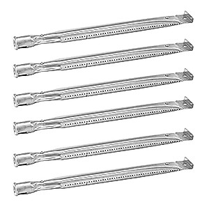 YOUFIRE Burner Tube 15" Stainless Steel Pipe Burners Grill Replacement Parts for Charbroil 640-01303702-3, Kenmore 146.16222010, Grill Master, Nexgrill, Uberhaus Grill Models, 6-Pack Gas Tubes