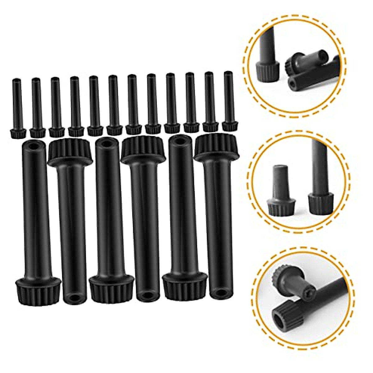 Uonlytech 40 Pcs Lamp Holder Accessories Light Lock Lamp Replacement Lamp Turn Knobs Light Key Lamp Part Light Knobs Replacement Light Bulb Plastic Handle