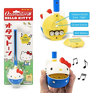 Otamatone Classic Hello Kitty [Officially Licensed Sanrio] Japanese Character Electronic Musical Instrument Portable Synthesizer from Japan Maywa Denki for Children Kids and Adults Gift