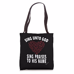 Church Praise Choir Singer Worship Service - Christian Music Tote Bag