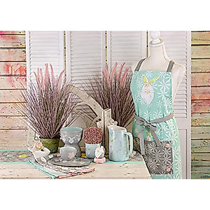 Boston International Easter Platter Table Décor Ceramic Oval Serving Plate, 10 x 5-Inches, Bunny Gnomes