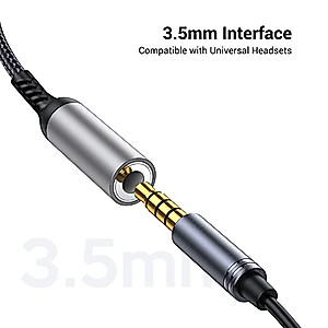 USB C to 3.5mm Headphone and Charger Adapter, 2 in 1 USB C Splitter to Audio Jack & Fast Charging Dongle Cable, Compatible with Samsung Galaxy S21 S21+ S22, Note 20 10, Google Pixel 2 3 4 XL