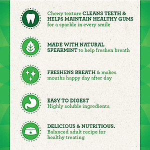 Greenies Large Natural Dental Care Dog Treats Fresh Flavor, 12 oz. Pack (8 Treats)