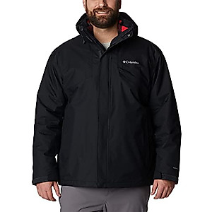 Columbia Men's Bugaboo II Fleece Interchange Jacket, Black/Red, X-Large