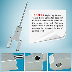 Vanshly Metal Toggle Drive Connector Fits for Lazyboy Power Recliners, Fits for All L-Z-Boy Power Recliners, Silver