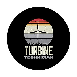 Turbine Technician Wind Power Wind Turbine Technician PopSockets Standard PopGrip