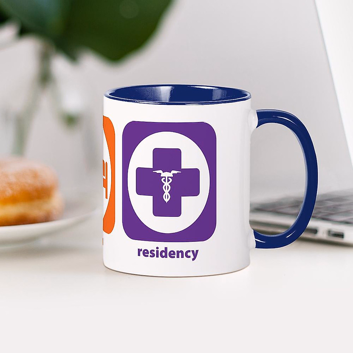 CafePress Eat Sleep Residency Mug Ceramic Coffee Mug, Tea Cup 11 oz