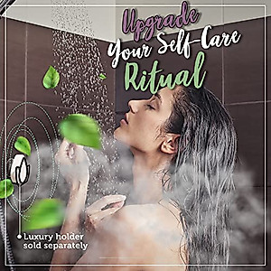 Bundle of 6 Relaxing Scented Shower Steamers with Holder - Aromatherapy Bombs - Birthday Gift Set - Selfcare for Women, Mom, Girlfriend, Best Friend Who Has Everything