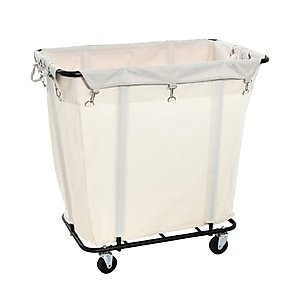Household Essentials, Black Commercial Laundry Cart