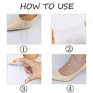 5 Pairs Womens Transparent Silicone Invisible Shoe Strap Elastic Shoes Band High Heels Anti-loose Shoelace for Holding Loose High Heel