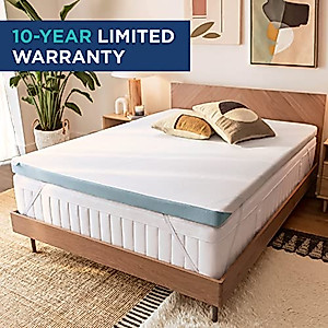 Tempur-Pedic TEMPUR-Adapt + Cooling 3-Inch California King Mattress Topper Medium Luxury Premium Foam, Washable Cover, Medium Cooling Topper,White