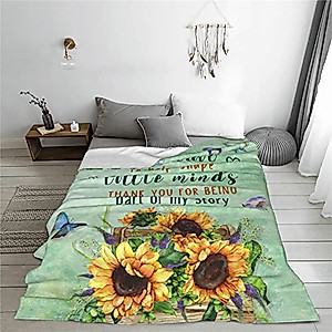 FAIVHSO Happy Retirement Gifts Teacher's Day Gifts Teacher Gifts Blanket for Women - Thank You Gifts for Teacher, Graduation Retirement Thanksgiving for Teacher Throw Blankets 60" x 50"