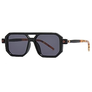 SunRay Polarized Premium Sunglasses for Men Women, Anti Glare, 100% UV Blocking, Durable Protection Sunglasses (black)