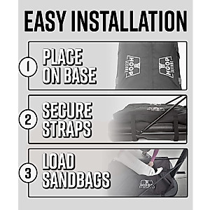 Hoop Secure Standard Size, Black - Heavy Duty Weighted Base Anchor for Basketball Hoops - Weather Resistant, Durable Design Can Hold in Excess of 300 lbs - Patents-Pending, HOA Friendly