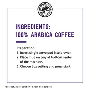 Amazon Brand - Happy Belly Espresso Roast Coffee Pods (Dark Roast), Compatible with K-Cup Brewer, 96 Count