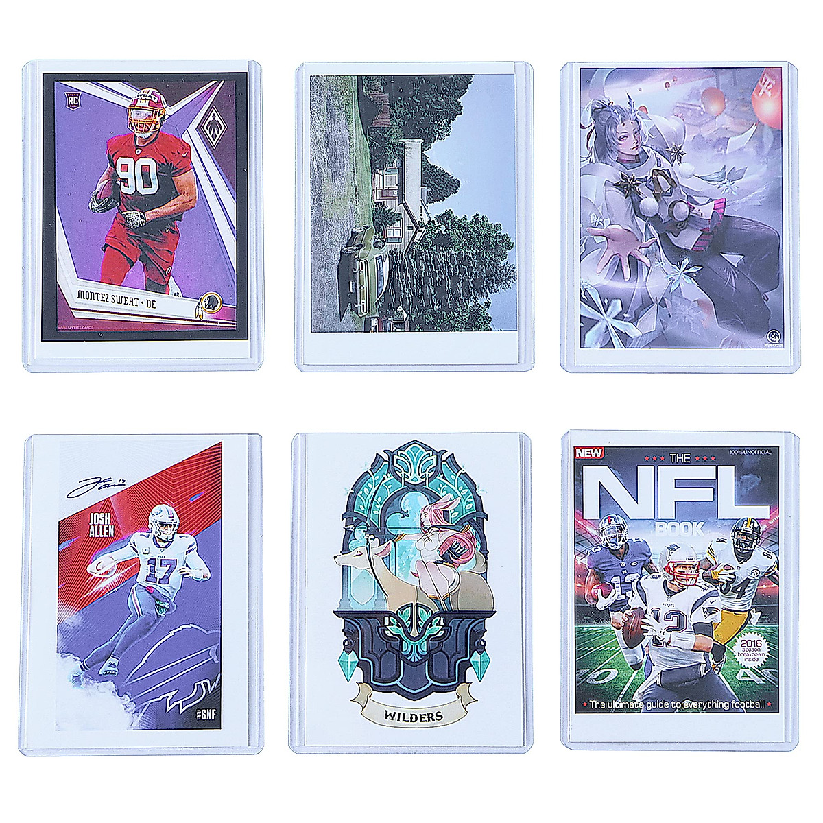 80 PCS Top Load Trading Card Holders - 3 x 4 Inch Hard Sleeves 35 PT Top Loaders for 35 PT Gaming Card Pokemon Card Basketball Football Sports Cards MTG Yugioh OS0980