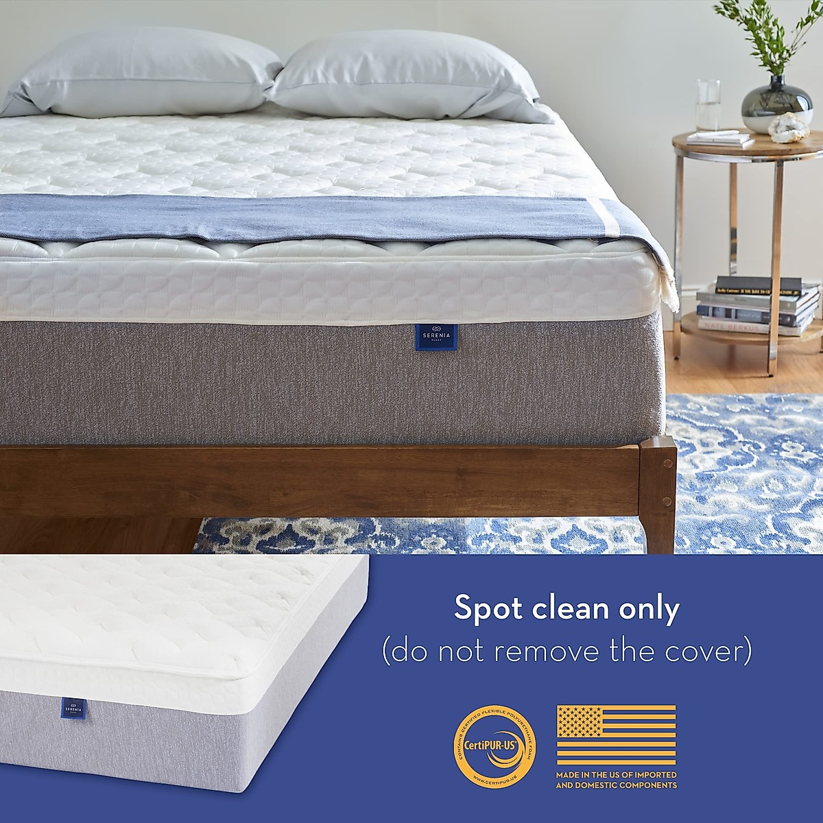 Serenia Sleep Cooling Mattress King Size, 14-Inch Quilted Plush Bed Mattress - Gel-Infused, Deep Pocket, Extra Thick, & Firm Memory Foam Mattress with Breathable Cover for a Comfortable Sleep