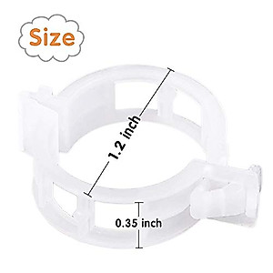 300PCS Plant Support Garden Clips,Tomato Trellis Clips Crop Clip for Vine Vegetables Flower Tomato Orchid to Grow Upright,Healthier