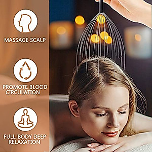 Svjetiq 2 Pack Head Massager Head Scratcher 20 Fingers Scalp Massager, Handheld Head Massage Tingler, Scalp Scratcher for Deep Relaxation, Stocking Stuffers for Men, Women