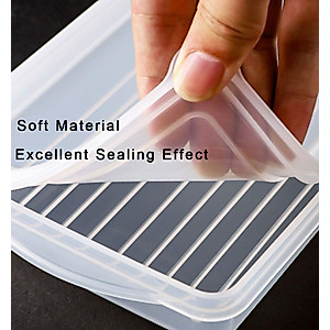 2 Pack-Bacon Keeper, Deli Meat Saver Cheese Cold Cuts Plastic Food Storage Containers with lids for Refrigerators,Lunch Box Christmas Cookie Holder Meal Prep Container