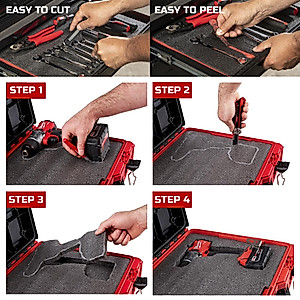 ONREVA Tool Box Foam 3Pack 18x12x2 inch, Foam Inserts for Cases, Polyethylene Tool Foam Sheets, Drawer Foam Liner, Tool Box Organizers and Storage, Toolbox Shadow Organizer