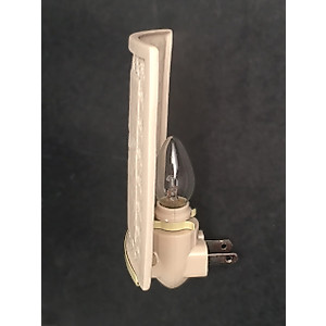 The Porcelain Garden Octopus Night Light, Porcelain Lithophane, Decorative Wall Plug in Accent Light for Nursery, Bedroom, Kitchen, Bath, Hallway