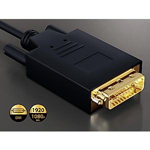 Cable Leader 15 ft Gold Plated Premium DisplayPort to DVI Cable 28 AWG