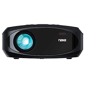 Naxa Electronics NVP-3003C 210″ Home Theater LCD Projector Combo with Remote and Case, HDMI x 2, USB 2.0, MicroSD Support, AV in, 3.5mm Headphone, Black (NVP-3003C)