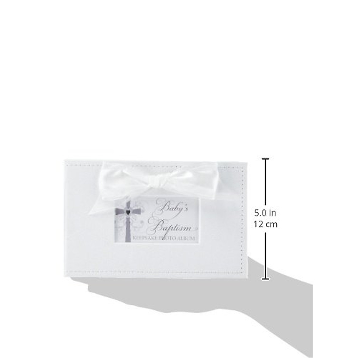 The Grandparent Gift Co. Growing in Faith Keepsake Photo Album, Baby Baptism