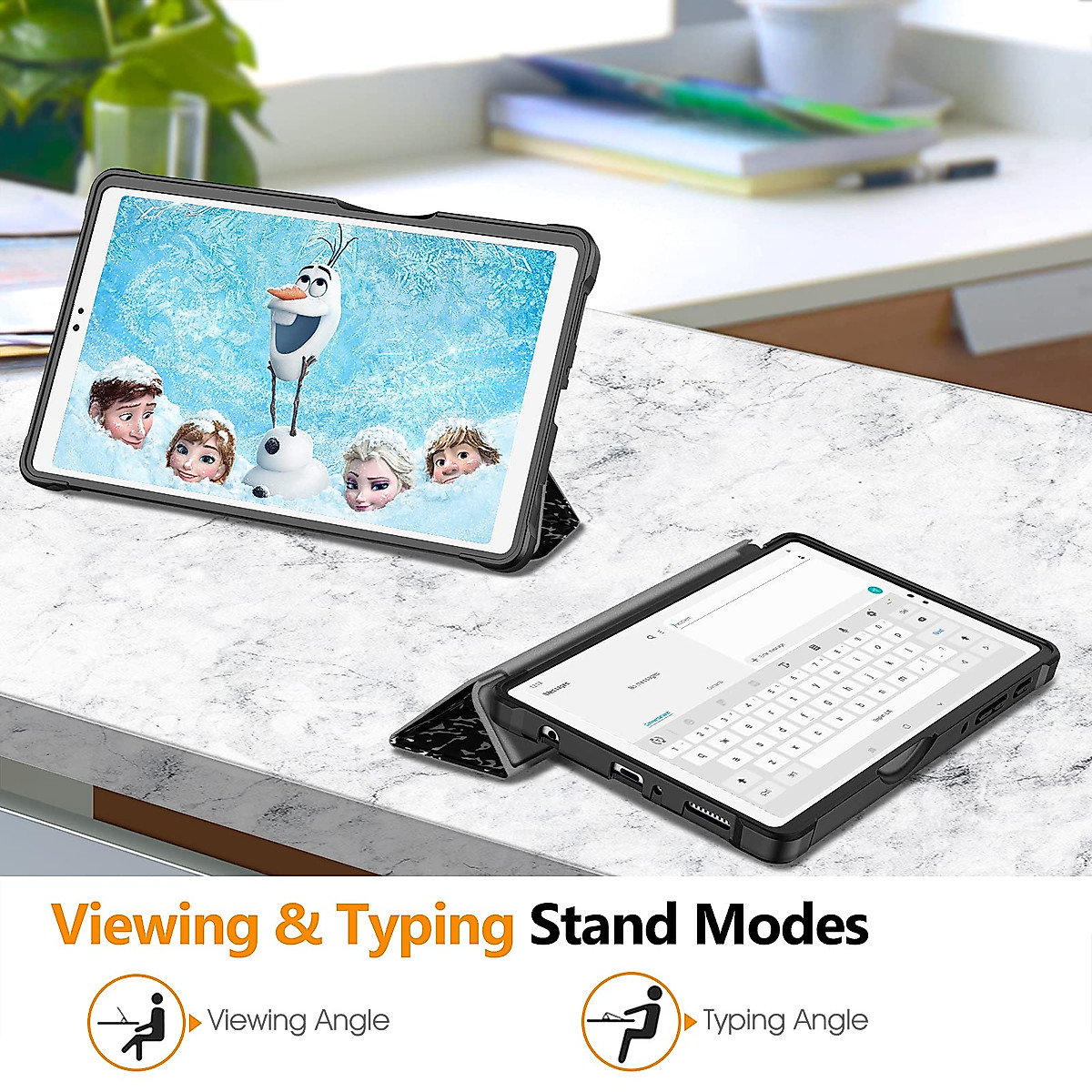 Fintie Slim Case for Samsung Galaxy Tab A7 Lite 8.7 Inch 2021 Model (SM-T220/T225/T227), Shockproof Kids Friendly Soft TPU Smart Stand Back Cover, Composition Book