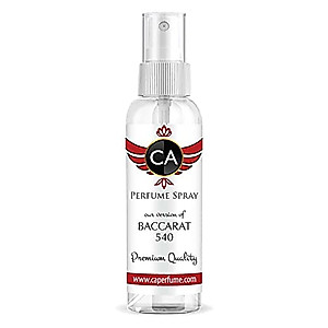 CA Perfume Impression of Maison Francis K. Baccarat 540 For Men Replica Version Fragrance Dupes Concentrated Long Lasting Eau de Parfum Spray Refillable Atomizer Bottle2 Fl Oz/60ml-X1