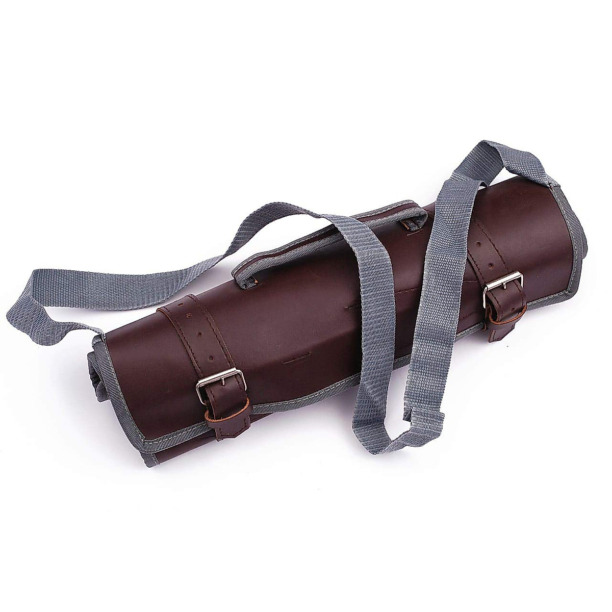 GladiatorsGuild G28B- Professional Kitchen Knives Custom Made Damascus Steel 6 pcs of Professional Utility Chef Kitchen Knife Set with Chopper/Cleaver Black Horn (at end) G28B (White Bone)