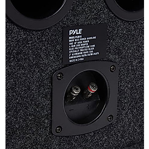 Pyle Bandpass Enclosure Car Subwoofer Speaker - 500 Watt High Power Car Audio Sound Component Speaker System w/ 10-inch Subwoofer, 2" Aluminum Voice Coil, 4 Ohm, Ported Enclosure System - Pyle PLQB10