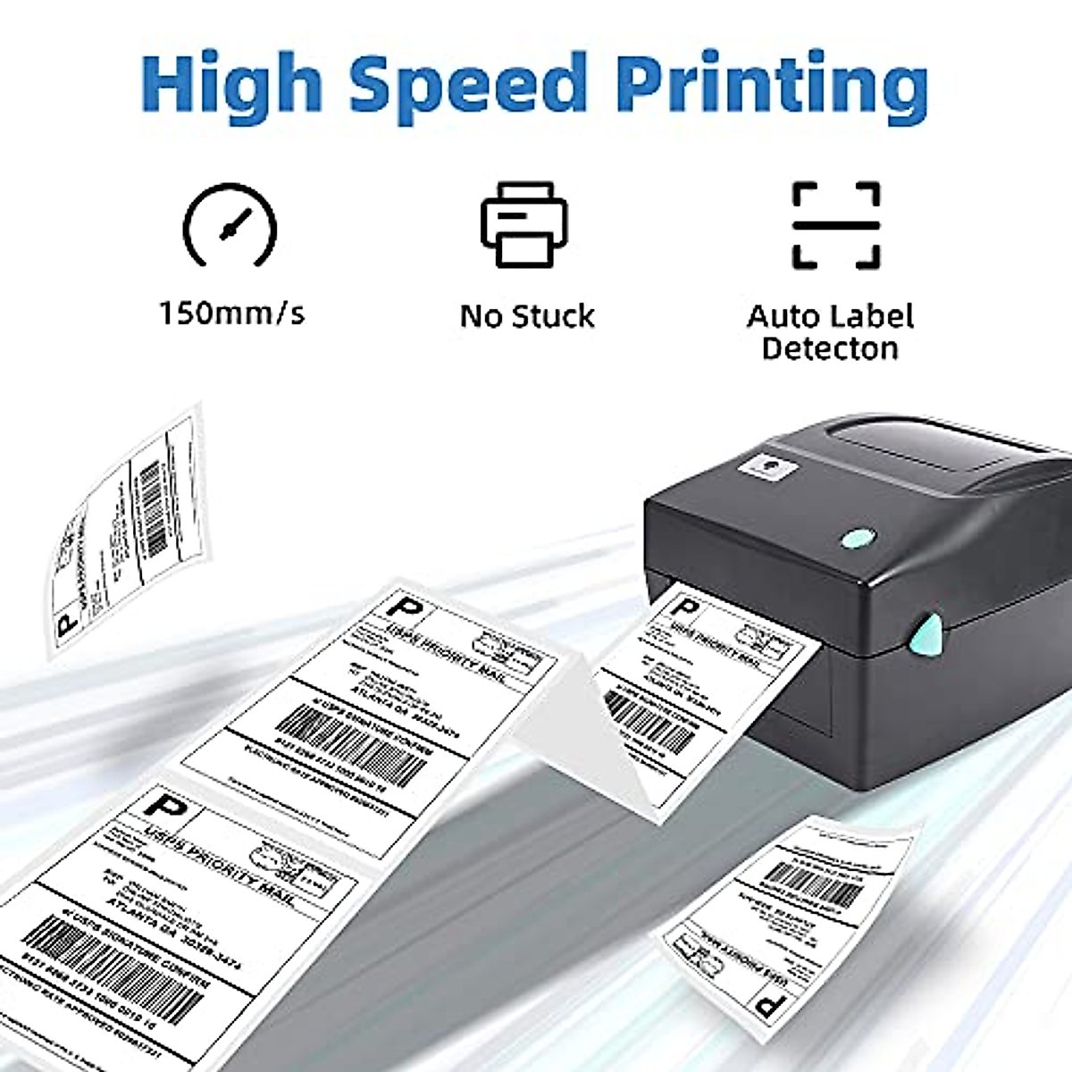 Phomemo Shipping Label Printer 4x6 High Speed Thermal Label Printer, Commercial Direct Barcode Printer, Support Windows & MAC System, Compatible with Amazon Ebay Etsy Shopify UPS USPS FedEx etc