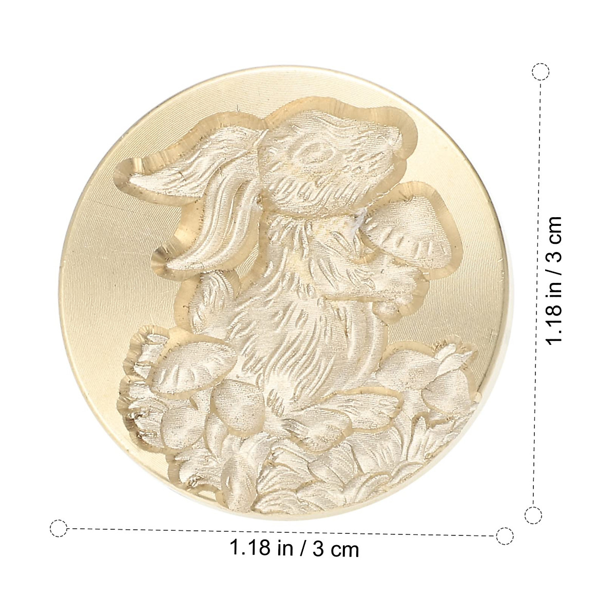 EXCEART 1pc Wax Seal Envelope Seal Stamp Animal Wax Stamp Wax Letter Seal Bunny Envelope Stamp Easter Bunny Vintage Seal Stamp Wax Stamp Seal Animal Stamps Brass Office Old Fashioned Suite