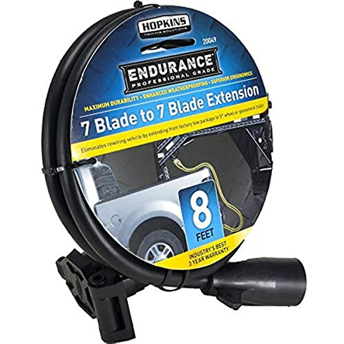 Hopkins Towing Solutions 20049 7-to-7 Blade 8' Molded Cable 5th Wheel Extension