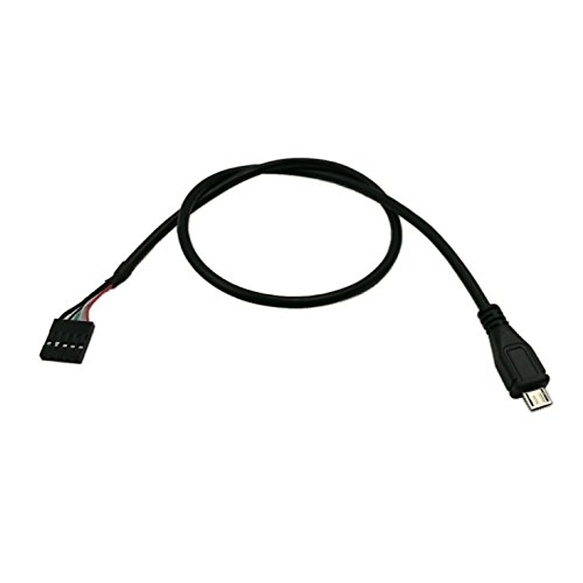 zdyCGTime 50CM Micro USB 5pin Male to 1x 5Pin Female 0.1" USB Header PCB Motherboard Cable