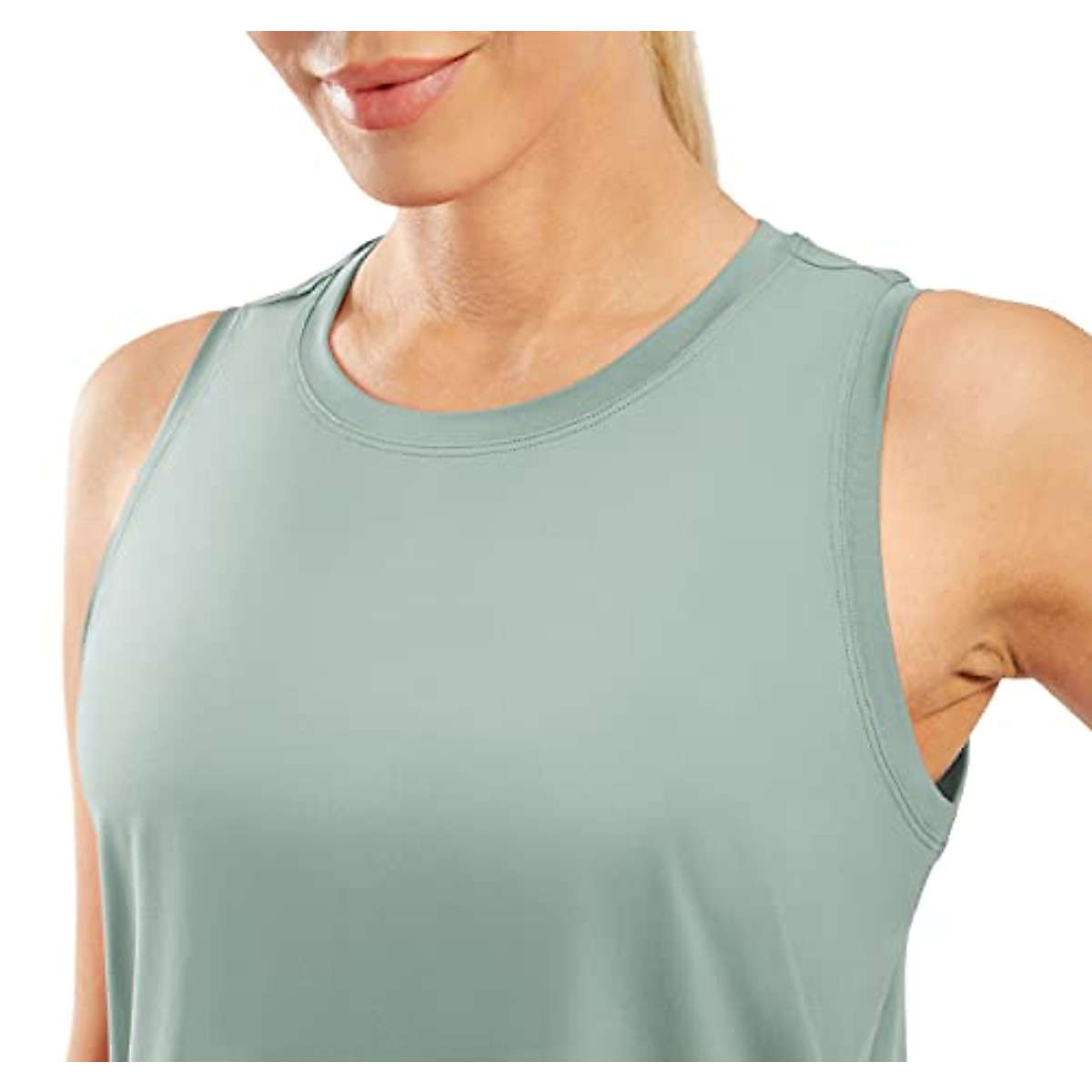 Workout Tops for Women Crop Sleeveless Workout Shirts for Women Athletic Running Yoga Tank Top for Women
