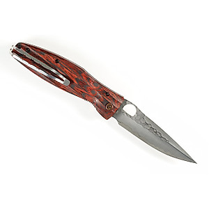 Mcusta Seki Japan MC-183G Leyasu Red & SPG2 San Mai Folding Hunter Knife