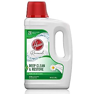 Hoover Renewal Deep Cleaning Carpet Shampoo, Concentrated Machine Cleaner Solution, 64oz Formula, AH30924, White