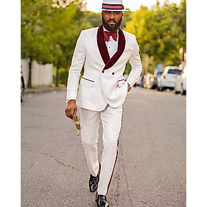 Prom Tuxedos for Men Ivory Fashion Young Men Floral Blazer Suit Jacket Dinner Party Prom Tux