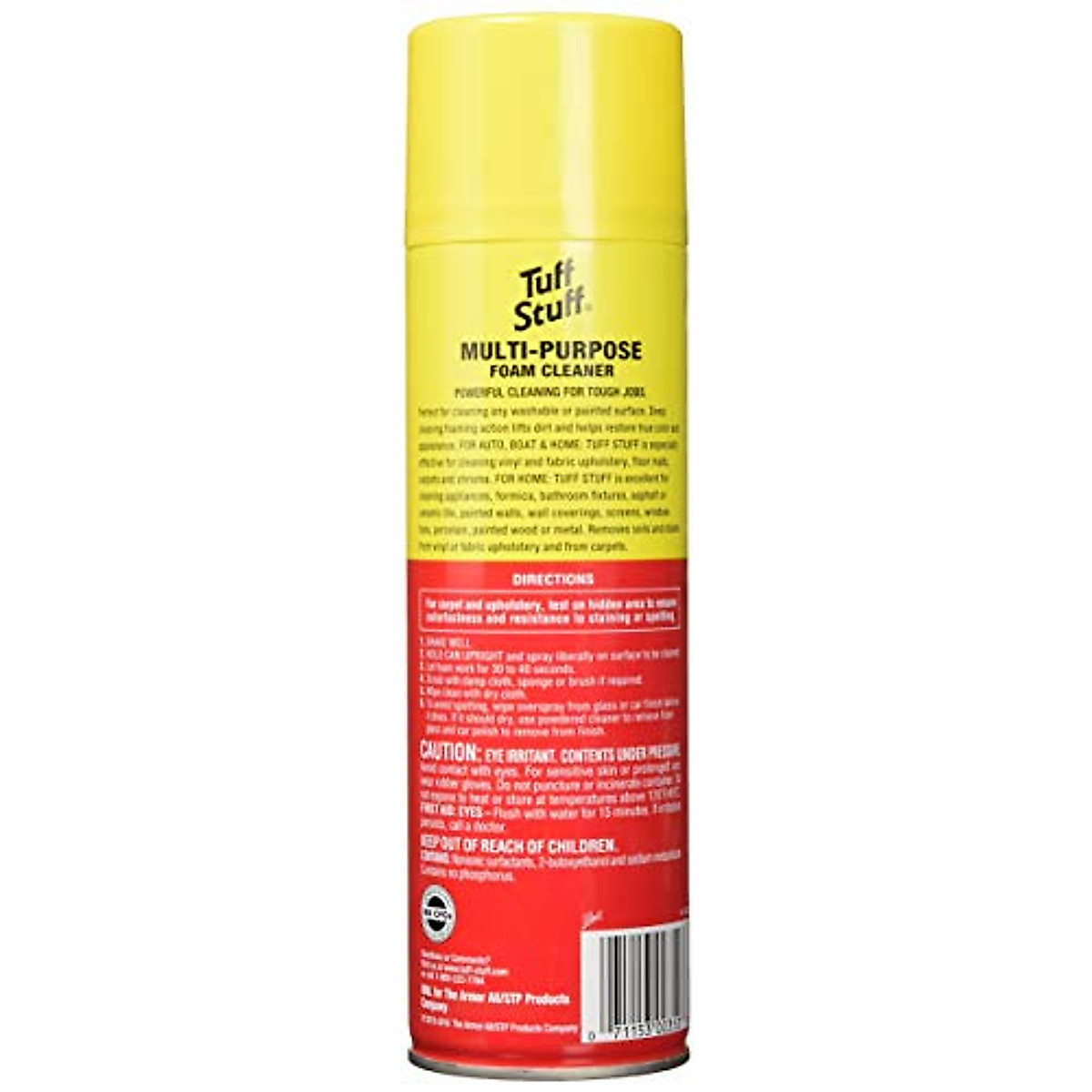 Tuff Stuff Foam Cleaner Multi-Purpose Cleaner, 22 oz Aerosol, 2 Pack
