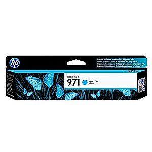 HP 971 | PageWide Cartridge | Cyan | Works with HP OfficeJet Pro X451, X476, X551, X576 | CN622AM