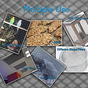 2PACK 304 Pretty Sturdy 12” X 24”(310mm X 610mm), 5 Mesh Wire Mesh Screen, Stainless Screen, Mesh Screen Never Rust, Hard and Heat Resisting Wire Mesh Used for Many Projects by Valchoose