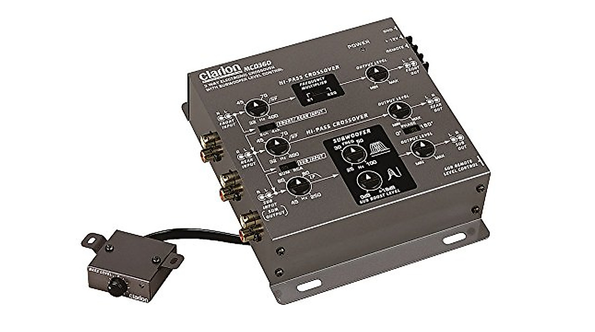 Clarion MCD360: 6-Ch Electronic Crossover & Sub EQ